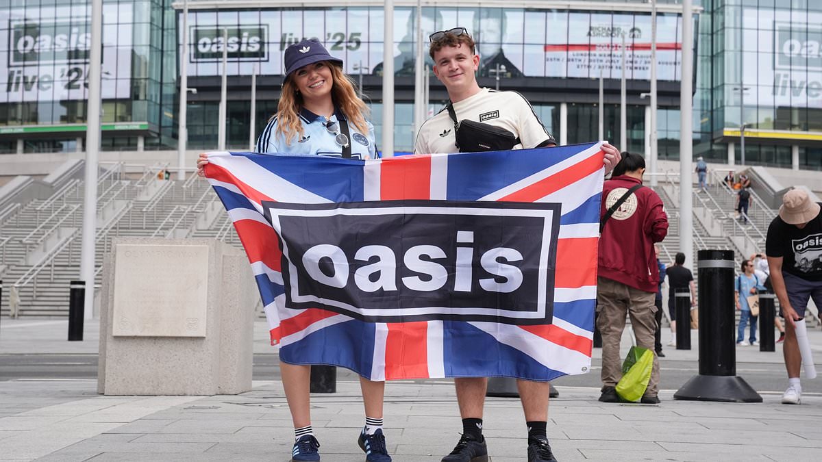 Oasis ignites Wembley: London mania hits as band dominates charts ...